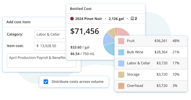 Winery Cost Accounting | InnoVint